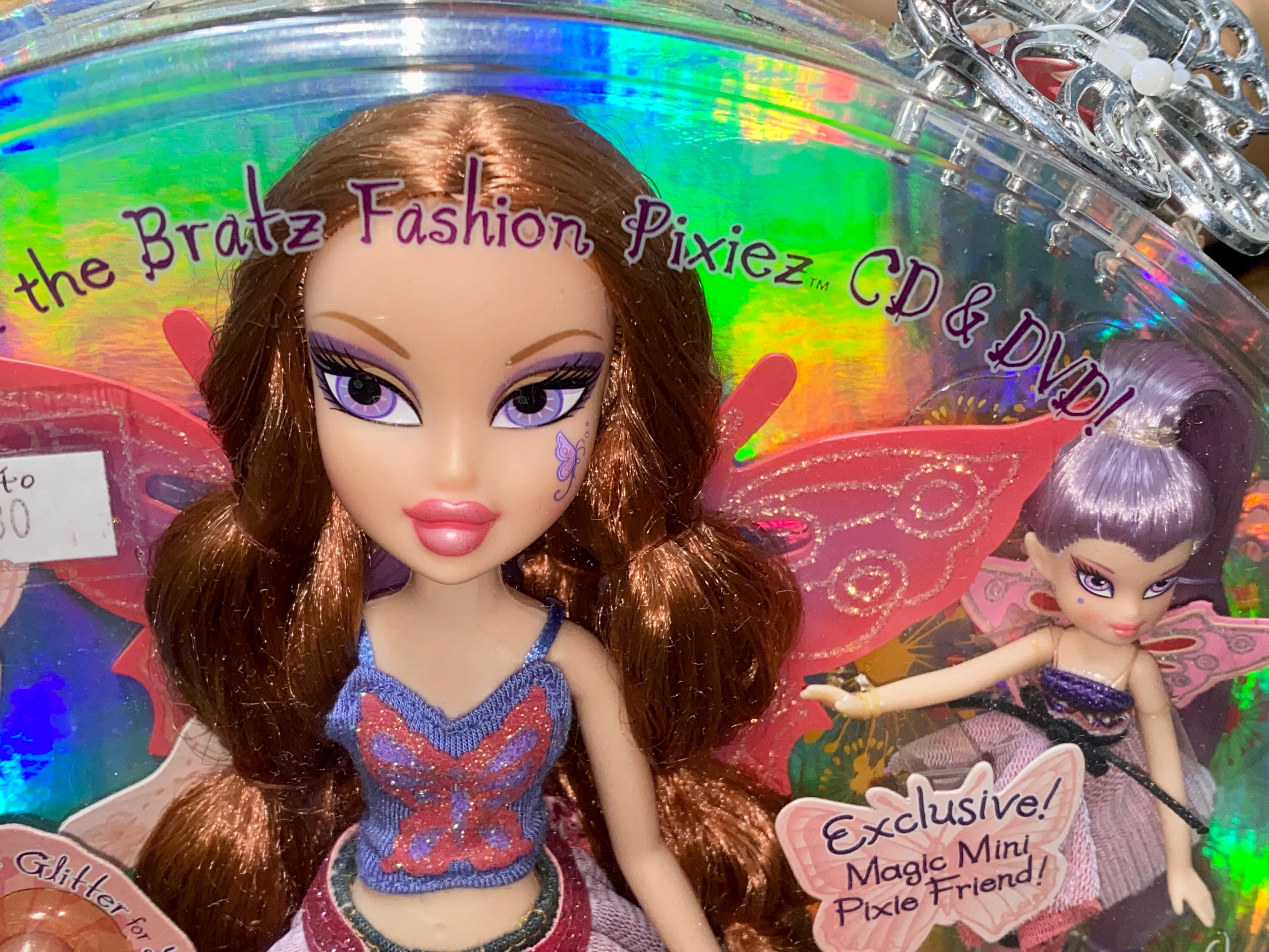 MGA 34885 BRATZ FASHION PIXIES #BREEANA DOLL GLOW IN-THE-DARK WINGS ...