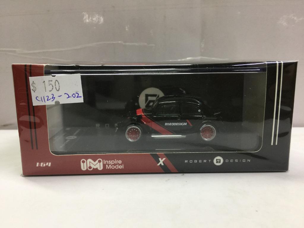 INSPIRE MODEL X ROBERT DESIGN 1/64 RWB Beetle Red strip with black bod ...