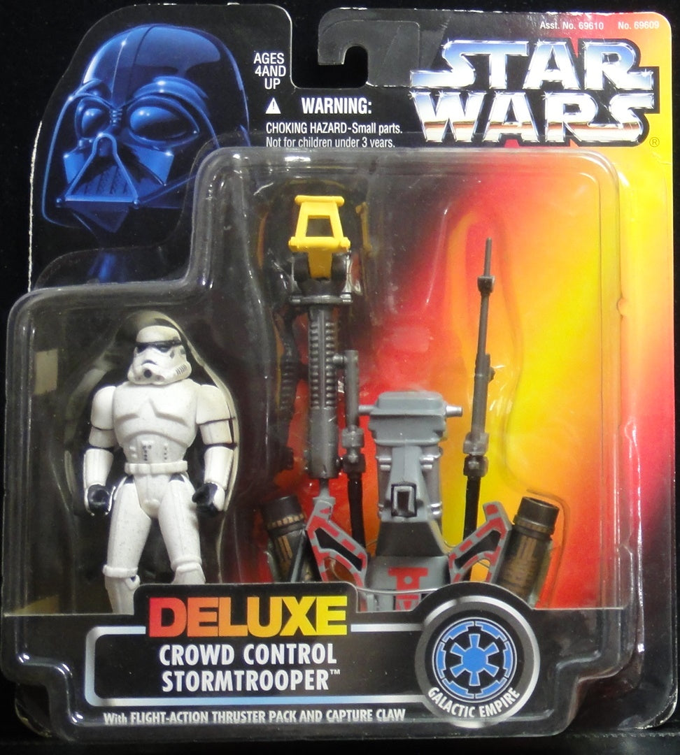 KENNER 星球大戰 STAR WARS DELUXE CROWD CONTROL STORMTROOPER WITH FLIGHT-AC ...
