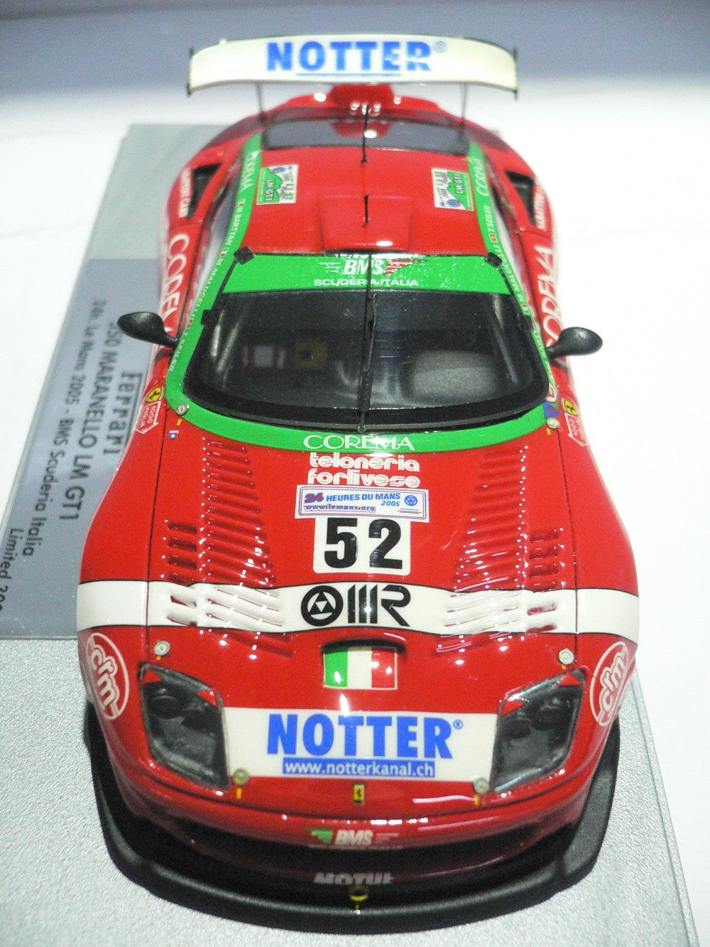BBR 1/43 FERRARI 550 MARANELLO LM GT1 24h Le Mans 2005 "BMS SCUDERIA ...
