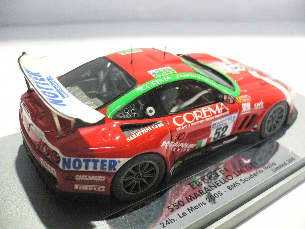BBR 1/43 FERRARI 550 MARANELLO LM GT1 24h Le Mans 2005 "BMS SCUDERIA ...