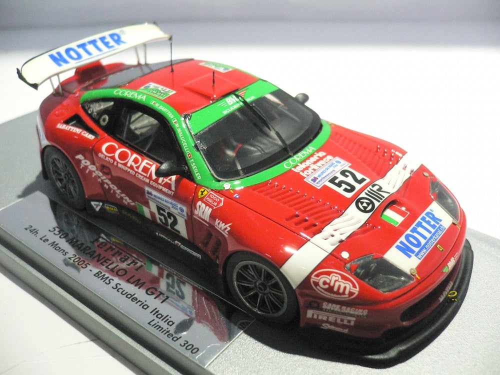 BBR 1/43 FERRARI 550 MARANELLO LM GT1 24h Le Mans 2005 "BMS SCUDERIA ...