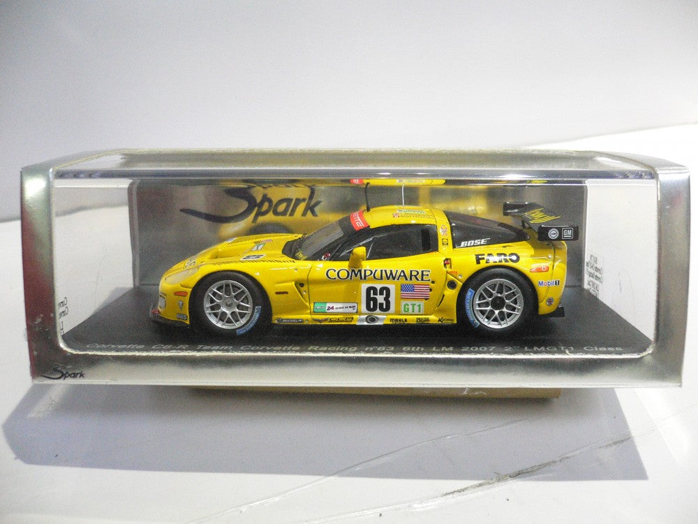 SPARK 1/43 CORVETTE C6-R TEAM CORVETTE RACING 6th LM 2007 2nd LMGT1 ...