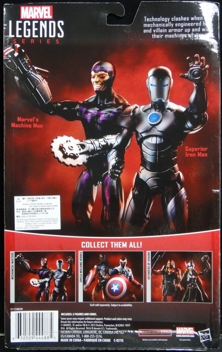 HASBRO MARVEL LEGENDS MECHANICAL MASTERS IRON MAN MACHINE MAN WITH COM ...