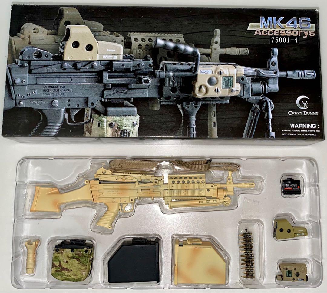 15CM 長 CRAZY DUMMY MK46 ACCESSORY 75001-4 MOD-0 FIX RIFLE STOCK 沙色 1/6 ...