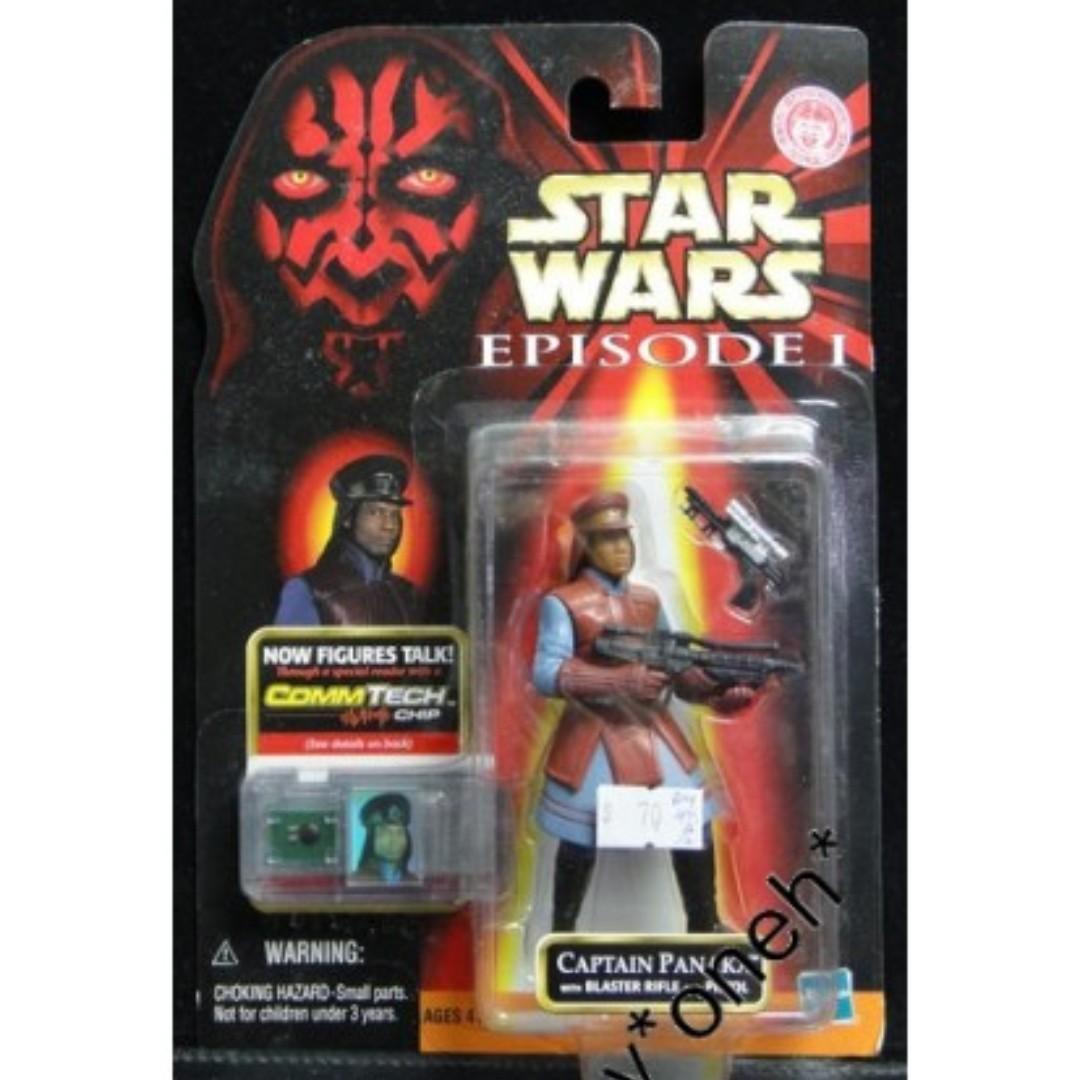 TOMY STAR WARS EP1 CAPTAIN PANAKA W/ BLASTER RIFLE & PISTOL 星球大戰 日版 (B ...